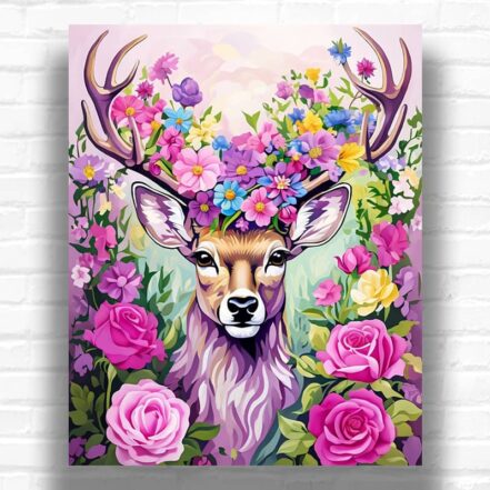 Fairy Forest Deer - Deer Paint by Number Kit