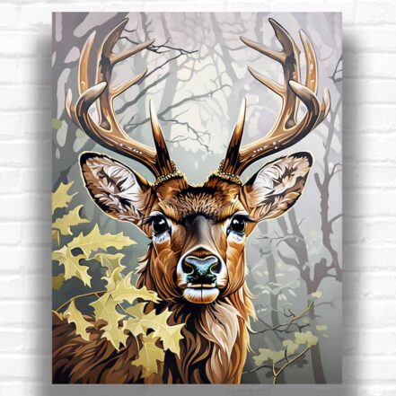 Fairy Forest Deer - Deer Paint by Number Kit