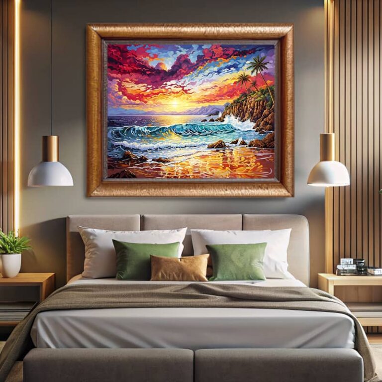 Sea Surf - Beach Sunset Paint by Numbers