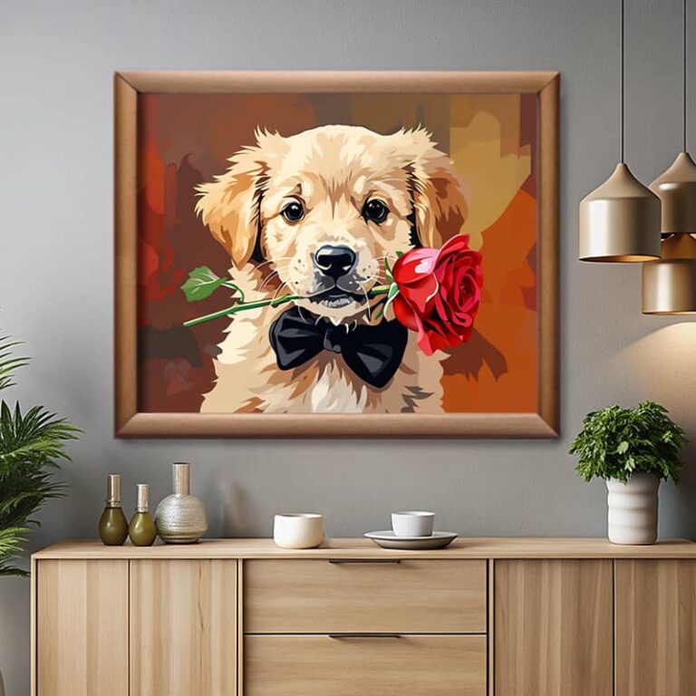 Puppy Love - Paint by Numbers Kit