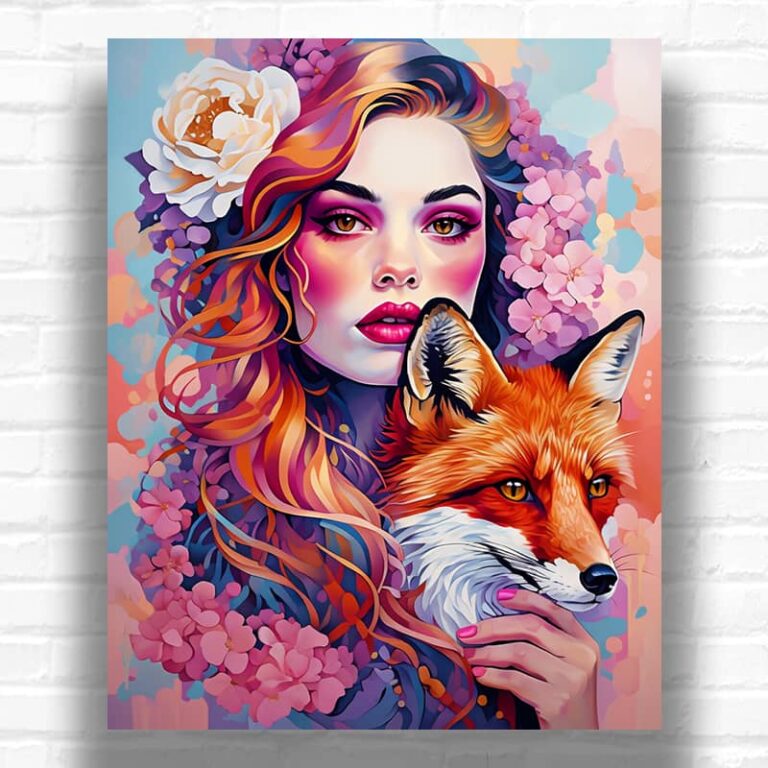 African American Lady in Ethnic Turban - Paint by Numbers Black Art